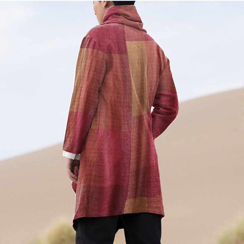 Mens Red Poncho | The Ponchos